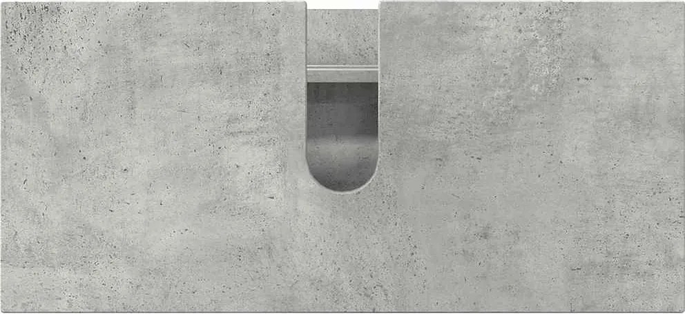 Sada koupelnového nábytku 2 ks Betonově šedá 76,5 x 35 x 64 cm 3393016