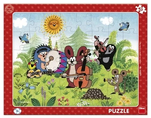 Dino Deskové puzzle Krtek a kapela 40 dílků