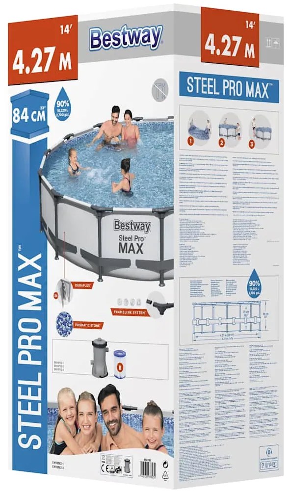 Bestway Bazénový set Steel Pro MAX 427 x 84 cm