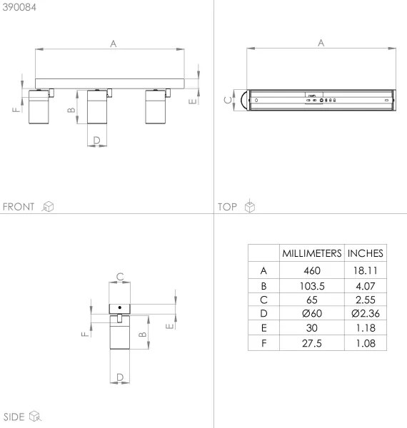 Eglo 390084 - LED Bodové svítidlo CUMARIBO 3xGU10/4,5W/230V 3000K