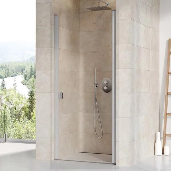 Ravak - Sprchové dveře jednodílné Chrome CSD1-80 cm - satin, transparentní sklo
