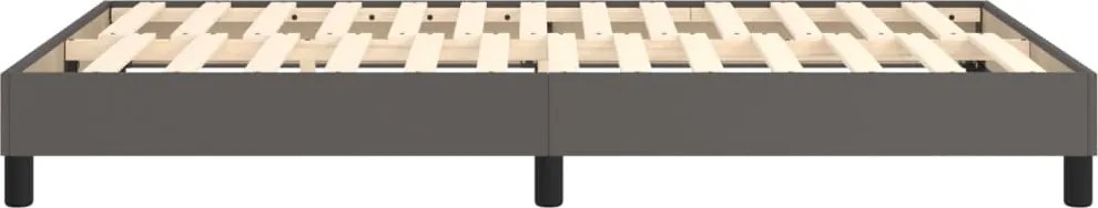 Rám postele s boxspringem šedý 120 x 200 cm umělá kůže 3120692