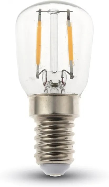 V-TAC LED Filament mini žárovka čirá ST26 2W/230V/E14/4000K/180Lm/300°/A+