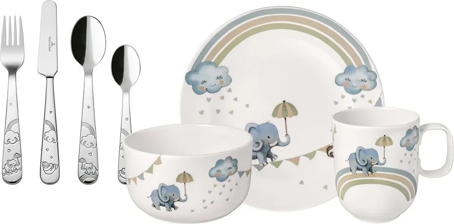 Villeroy&Boch Dětská jídelní sada Walk like an Elephant, 7 ks
