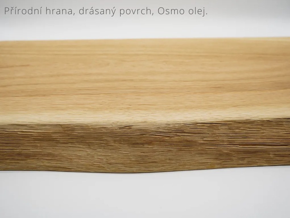 Masivní Jídelní Stůl Deska Dub Rozměry desky: 100	x 100 cm