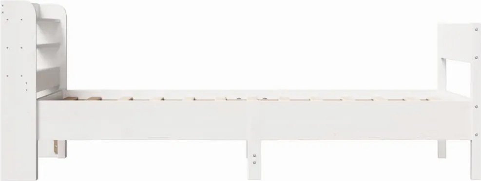 Postel bez matrace bílá 90 x 200 cm masivní borovice 3306937