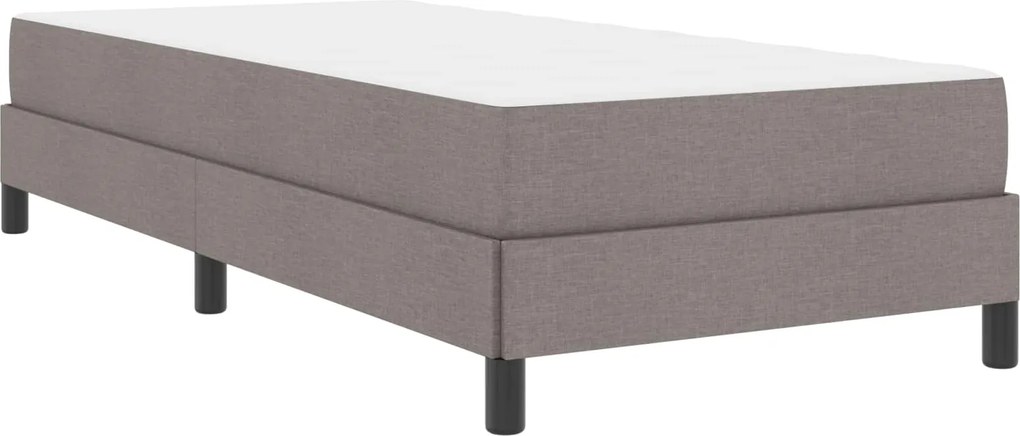 Postel s boxspringem Taupe 100 x 200 cm textil 3398469