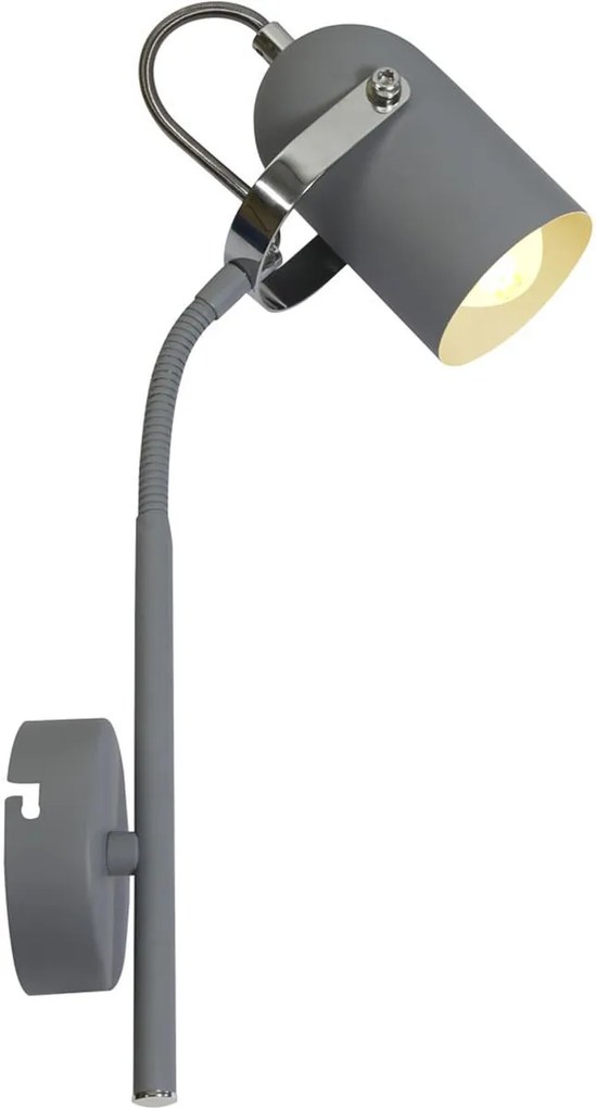 Candellux Gray nástěnné svítidlo 1x40 W šedá 91-66527