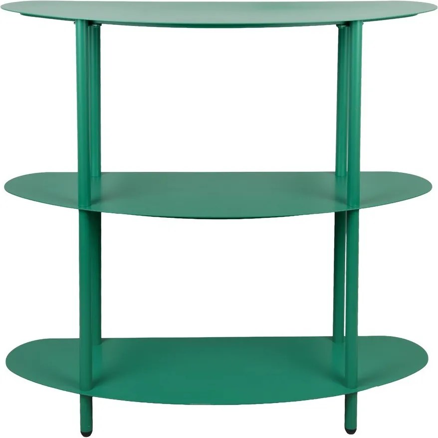 Zelený kovový regál 90x82x28 cm Cool Retro – Leitmotiv
