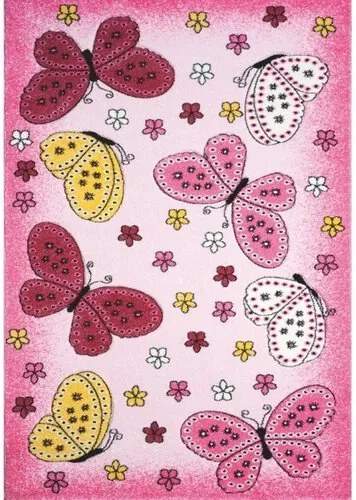 Spoltex Dětský koberec Toys pink C 259, 133 x 195 cm