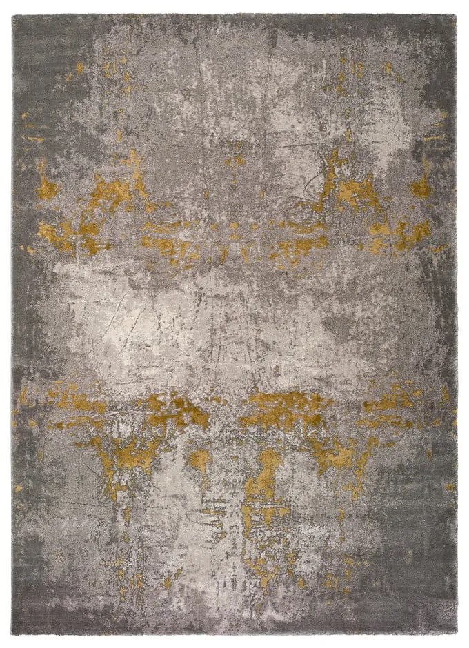 Šedý koberec Universal Mesina Mustard, 80 x 150 cm