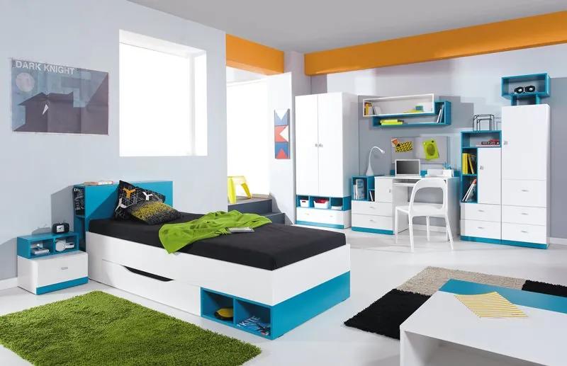 Dětská postel Mobi MO18 Zvolte barevné provedení: bílá lux - žlutá