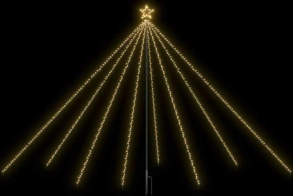 vidaXL Vánoční světelný strom dovnitř i ven 576 LED světlo 3,6 m [51295] Barva: colourful