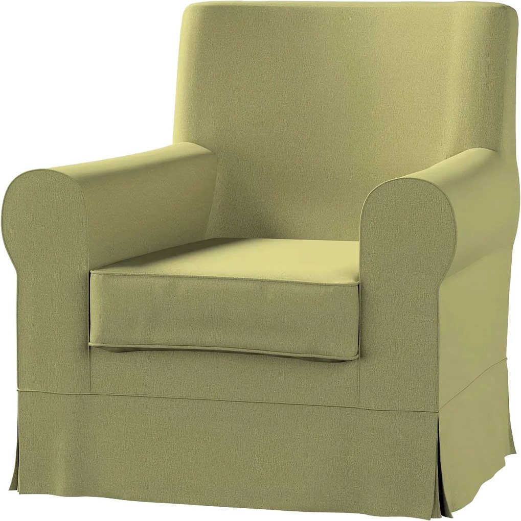 Potah na křeslo IKEA Ektorp Jennylund barva zelená látka lesklé, sametová