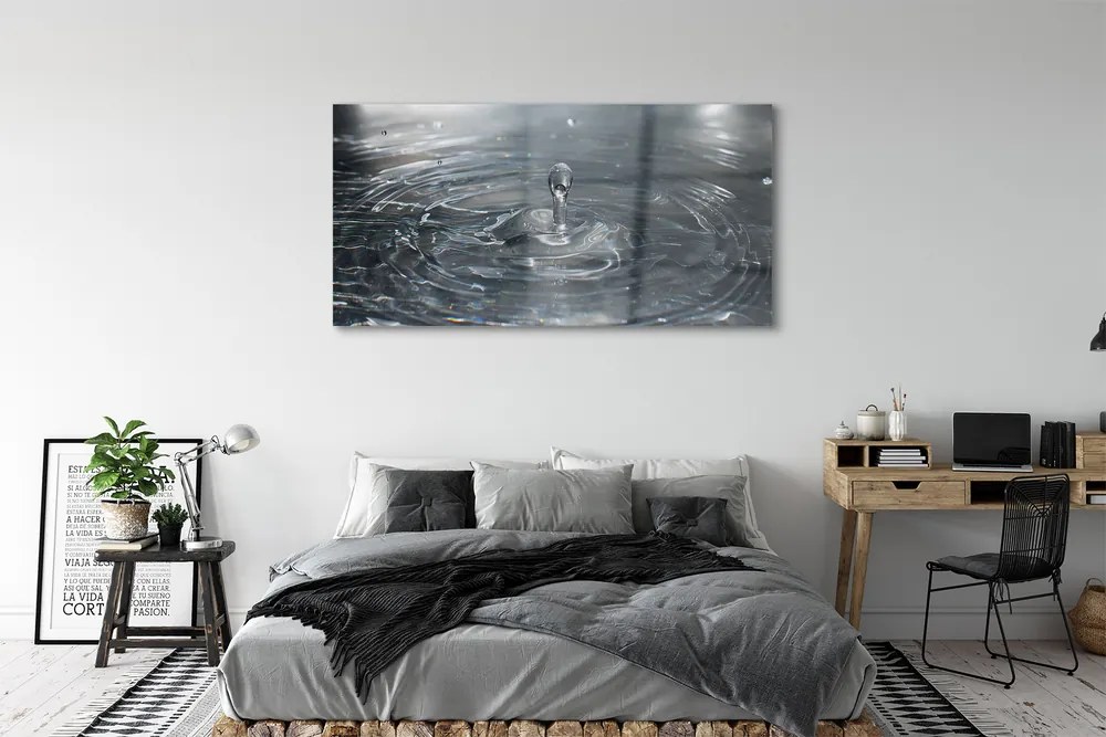 akrylový obraz pokles stříkající vodě 140x70 cm
