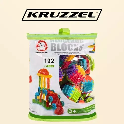 Stavebnice - ježci 192 ks. Kruzzel 20376