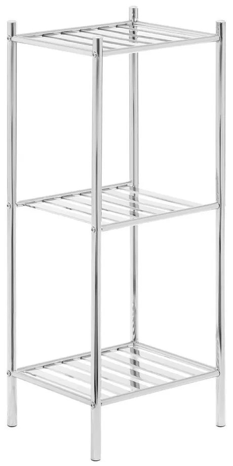 Koupelnový regál ve stříbrné barvě 33x78 cm – Premier Housewares