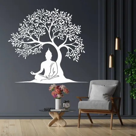 Dřevěná dekorace Buddha a strom života | SENTOP PR0546