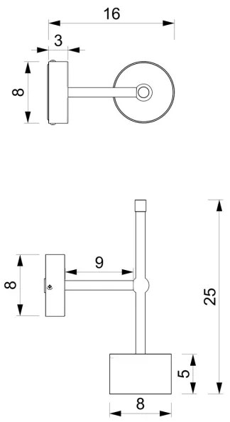 Nástěnná lampa ARENA 1xGX53/11W/230V bílá/chrom