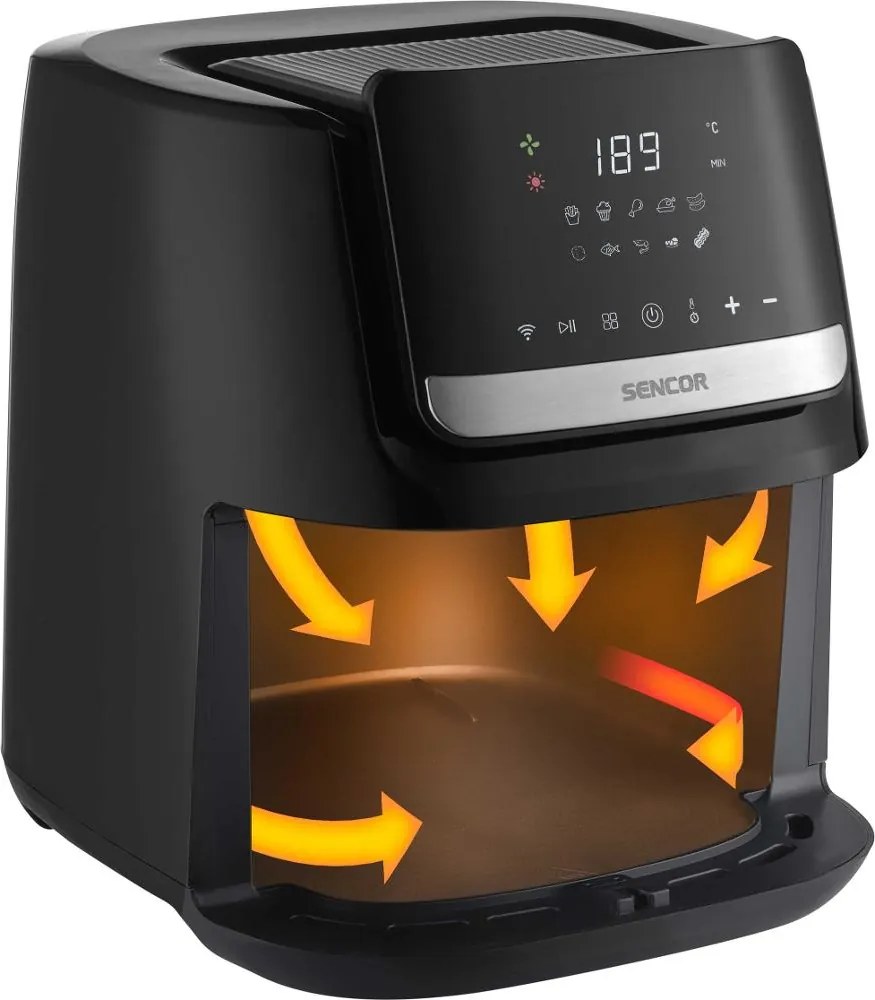 Sencor SFR 6600SS - Chytrá horkovzdušná fritéza