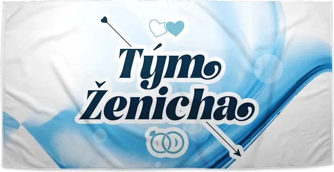 Sablio Ručník Tým ženicha - 30x50 cm