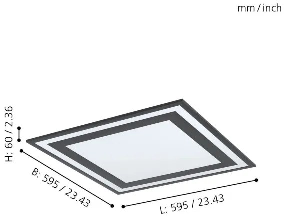 Eglo 99039 - LED Stropní svítidlo SAVATARILA LED/36W/230V