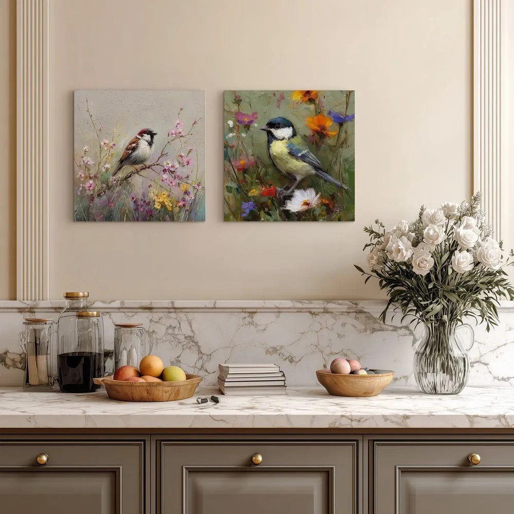 Tištěný obraz na plátně 32x32 cm Yellow Parus – Styler