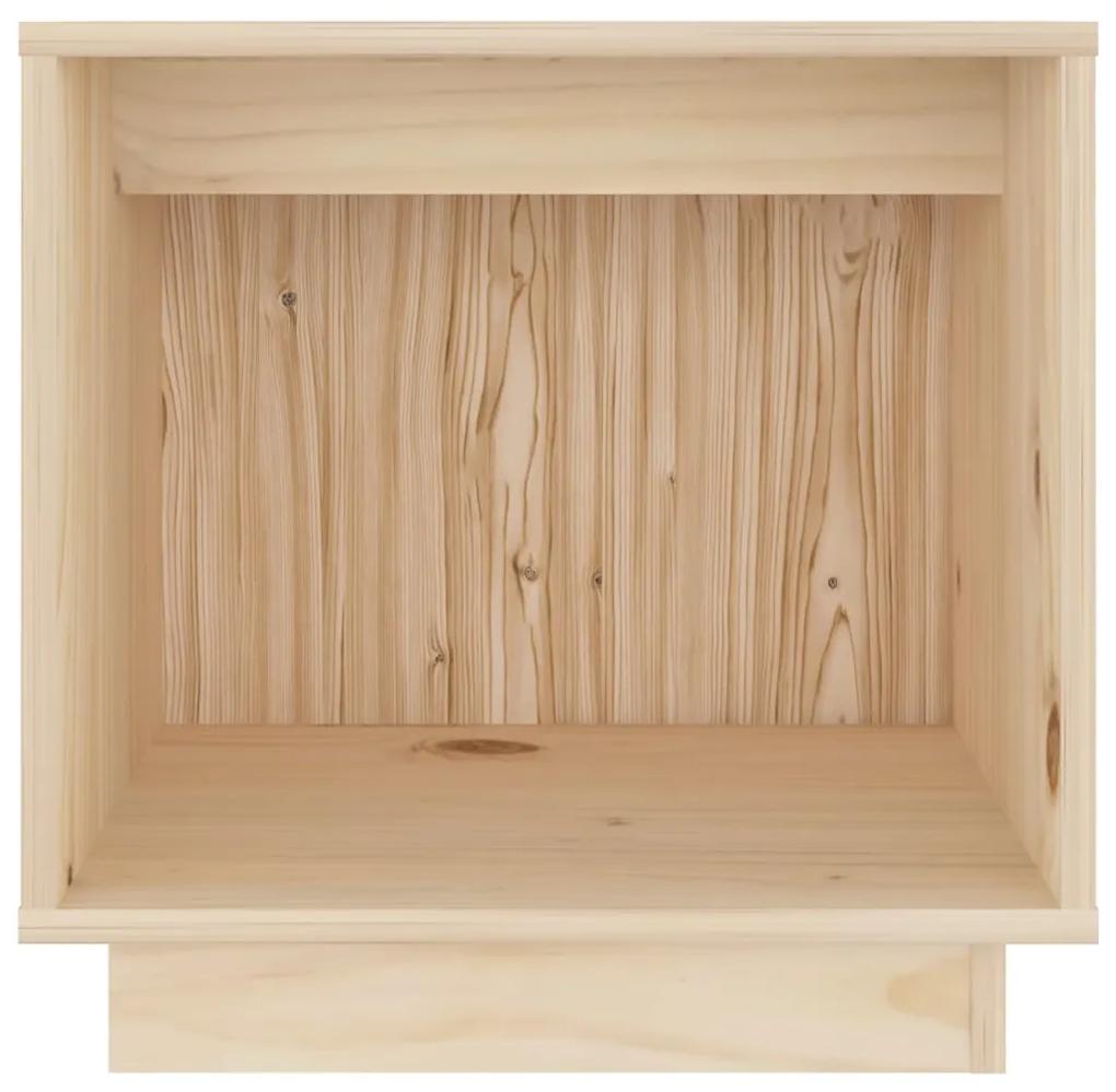 Noční stolek 40 x 30 x 40 cm masivní borové dřevo - Default Title