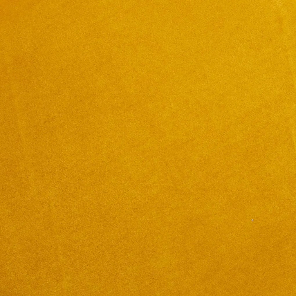 Sametový taburet ARTY, O 47 cm, žlutý