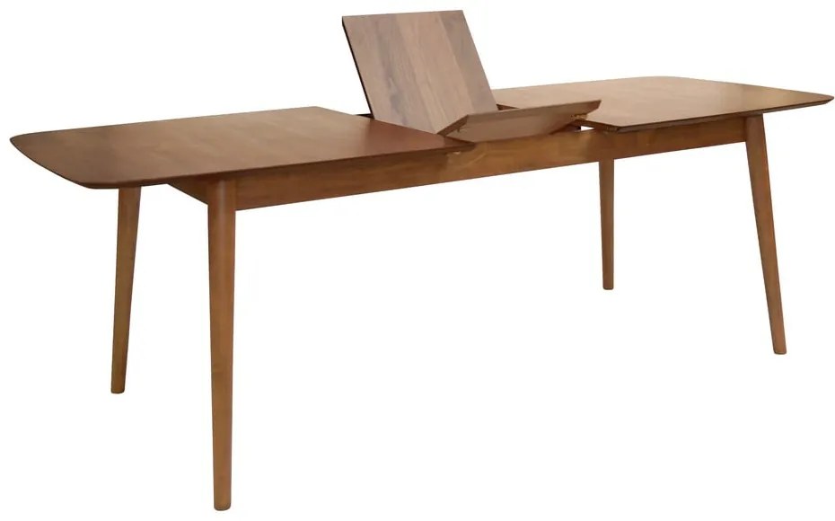 Rozkládací jídelní stůl s přídavnou deskou v dekoru ořechu 90x180 cm Montreux – Actona