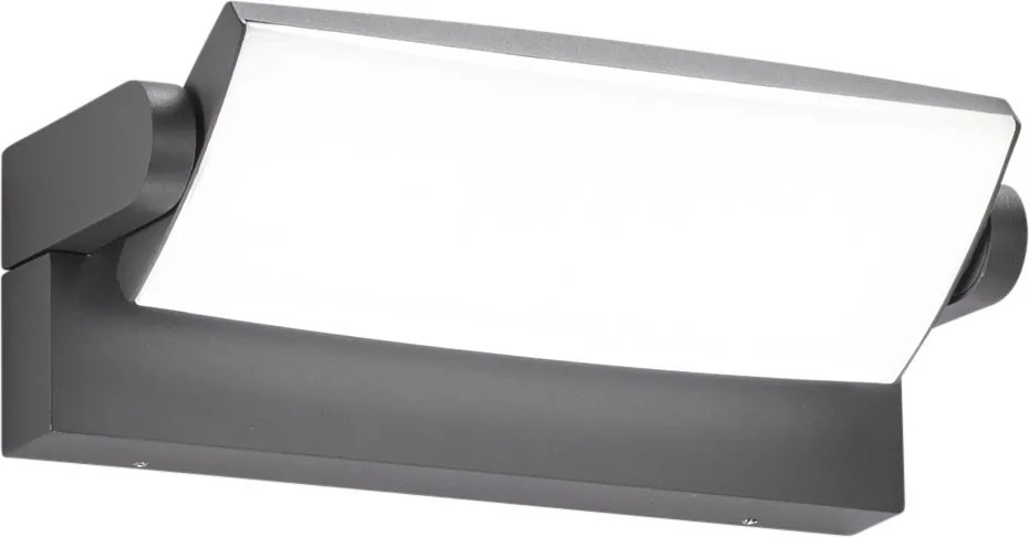 FAN LED-FLOYD-AP-ANT Nástěnné svítidlo Floyd antracitové, hliník, 23 W, 3300 lm, CCT 2700-3000-4000 K, IP65 - FANEUROPE