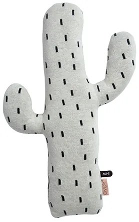 OYOY Living Design Polštářek bílý kaktus, 100% bavlna, 45 x 29 x 9 cm
