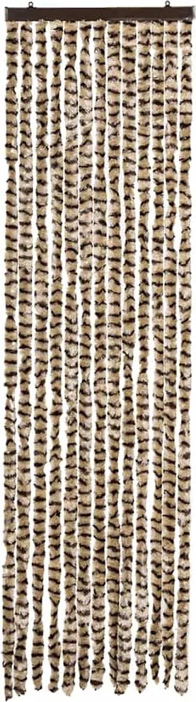 Závěs proti hmyzu béžovo-hnědý 56 x 185 cm Chenille 325448