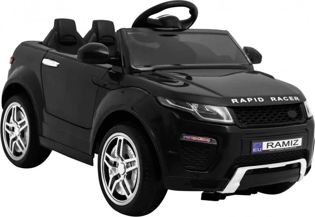 Ramiz Elektrické autíčko Rapid Racer pro děti, černé SUV + dálkové ovládání
