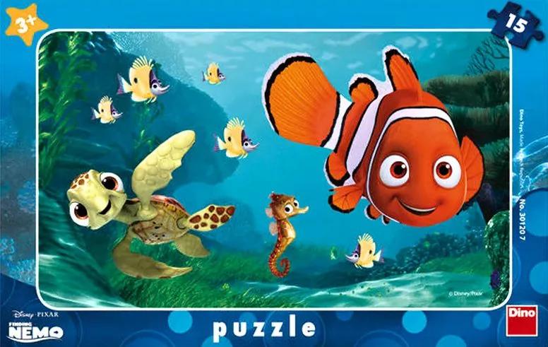 Deskové puzzle Dino 15 dílků - Nemo a želva