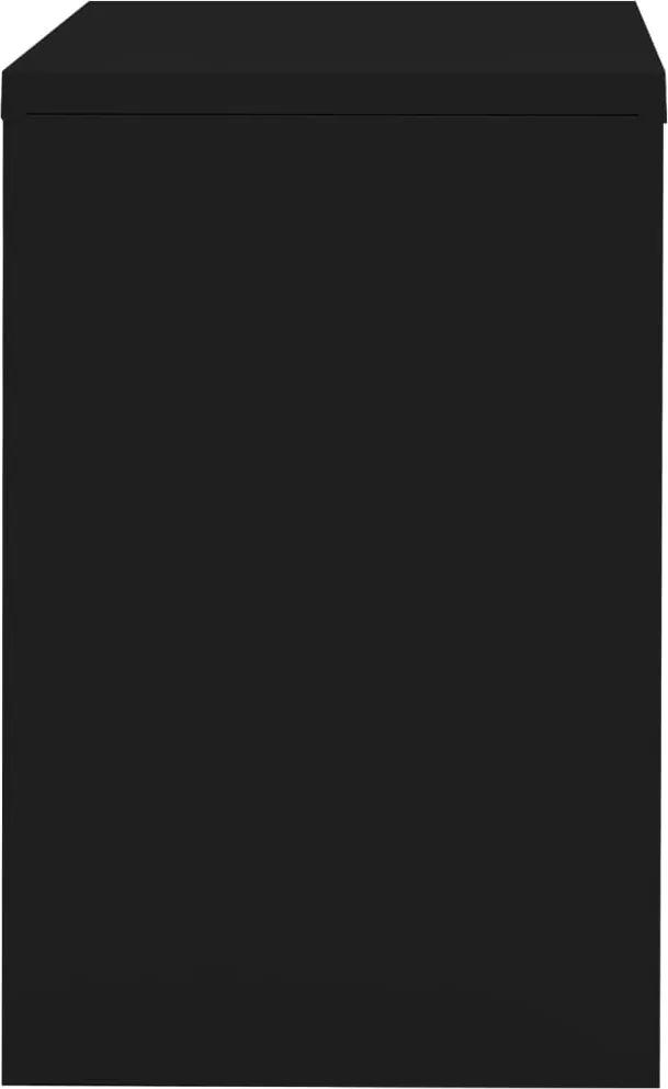 vidaXL Kancelářská skříň 90 x 46 x 72,5 cm ocel [336288] Barva: Černá
