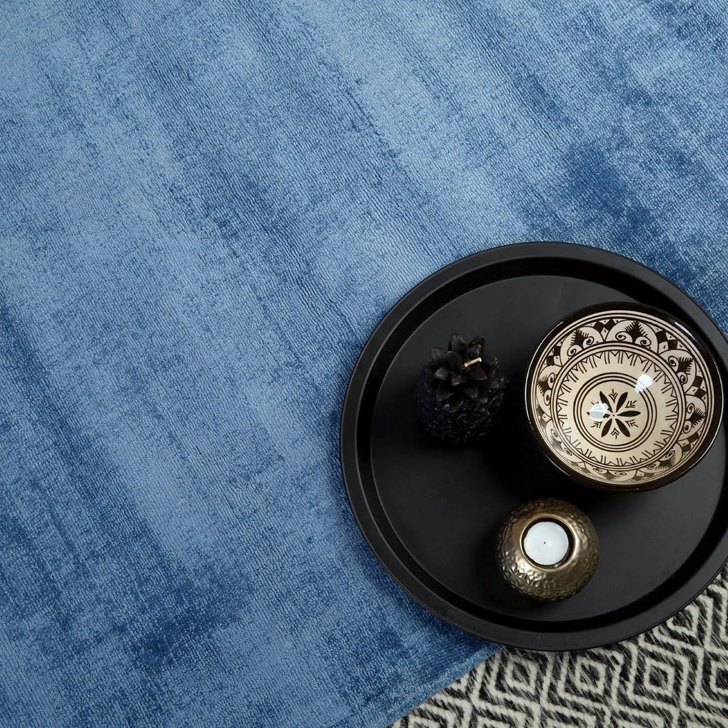 Obsession, AKCE: 80x150 cm Ručně tkaný kusový koberec Maori 220 Denim, modrá, obývací pokoj