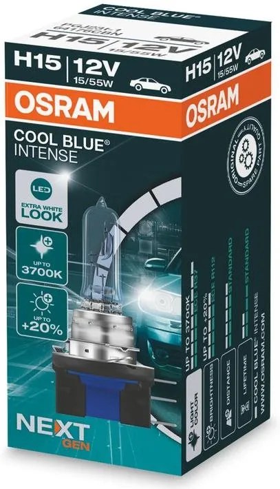 Autožárovka osram h15 cool blue intense next generation, 12v, 15/55w,pgj23t-1