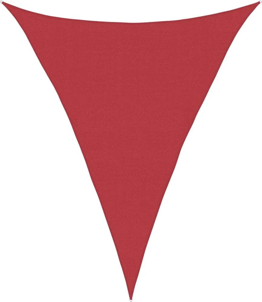 Plachta proti slunci 160 g/m² červená 4 x 5 x 5 m HDPE 311646