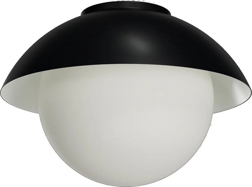 OS LUK60502 LUKIDA 2 stropní/nástěnné skleněné svítidlo černá / bílá IP65 4000 K 20W LED - OSMONT