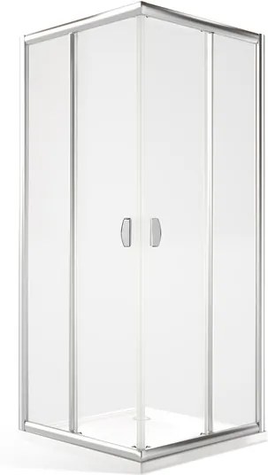 Obdélníkový sprchový kout 900x800 mm
Instalační rozměr: 886–910 mm × 786–810 mm
 - Sprchový kout MS2L+MS2P s dvoudílnými posuvnými dveřmi Roltechnik OUTLET