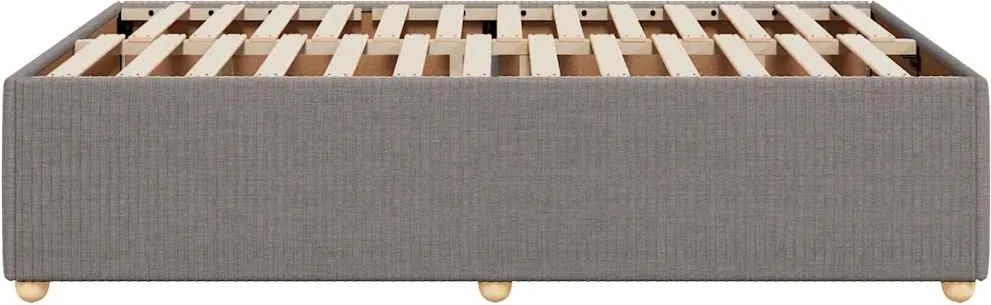 Rám postele bez matrace taupe 120 x 200 cm textil 3284932