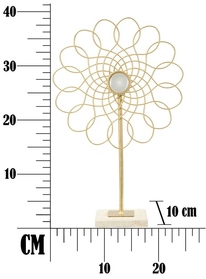 Dekorativní soška ze železa ve zlaté barvě Mauro Ferretti Ring