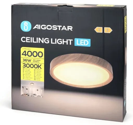 Aigostar - LED Stropní svítidlo LED/36W/230V 3000K pr. 48,1 cm
