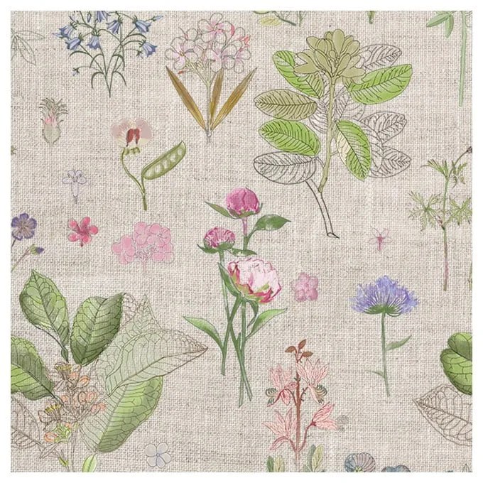 Lněný povlak na polštář 40x40 cm Botany – Linen Tales