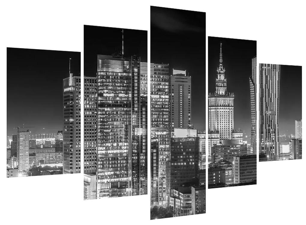 Černobílý obraz New Yorku (150x105 cm)