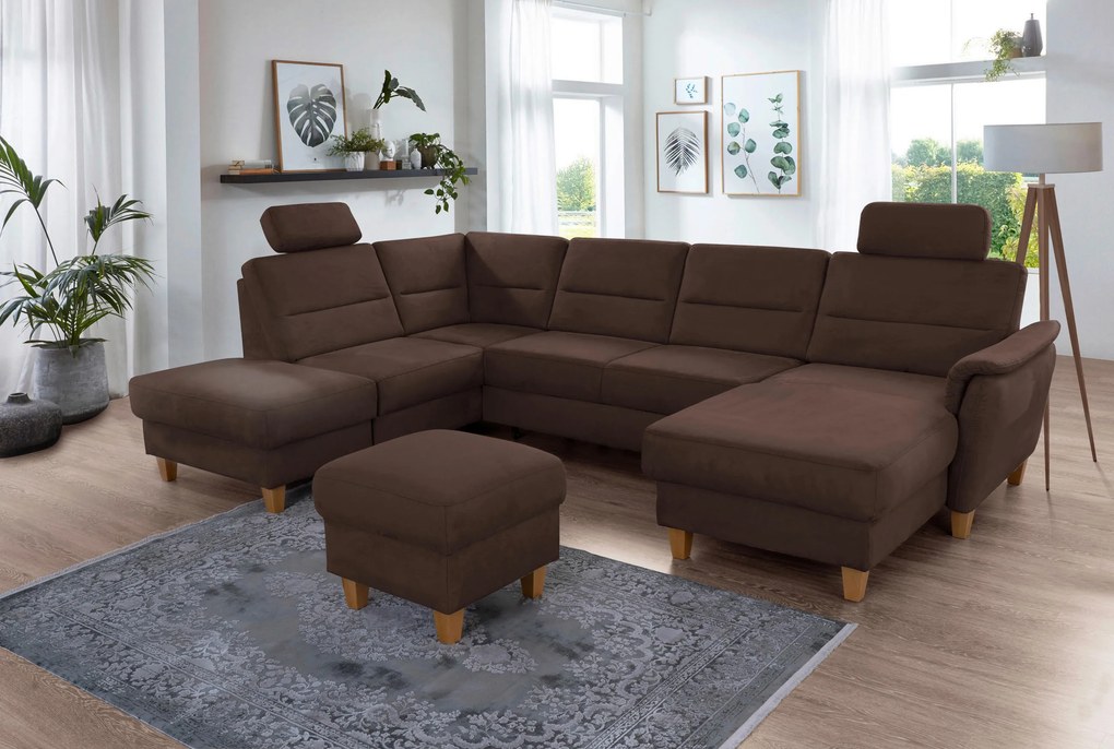 XXXLutz SEDACÍ SOUPRAVA, textil, tmavě hnědá Sit & More - Sedací soupravy - 00014401972C