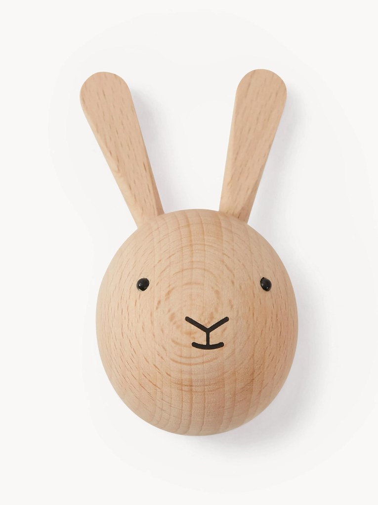 Nástěnný dětský háček z bukového dřeva Rabbit