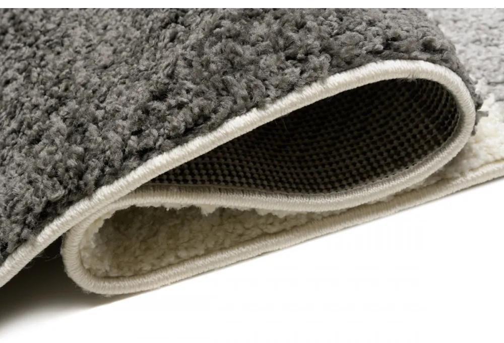 Kusový koberec shaggy Popyna šedý 200x290cm