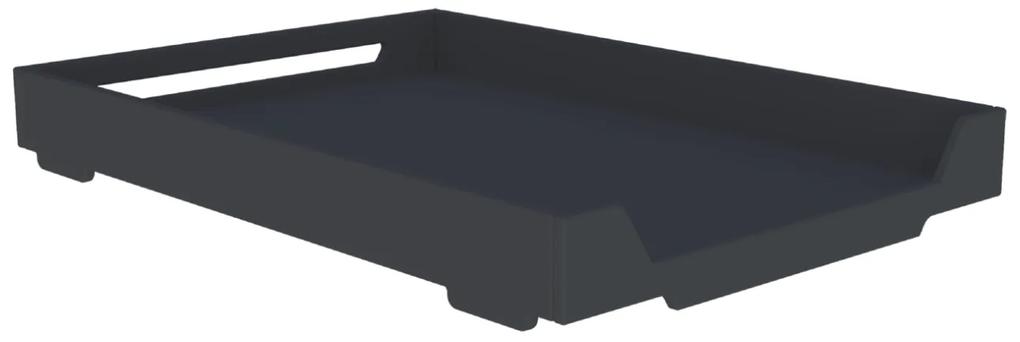 OnaDnes -20% Théo Bébé Černá lakovaná nástavba pro přebalovací komodu Leo 54,5 x 77,4 cm